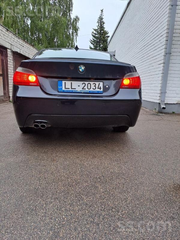 Blue BMW 520 2005 in Riga, with an engine capacity of 2.20 L and mileage of 248 thousand km for 9900 €, photo 4 on AUTOMOTO.COM.LV