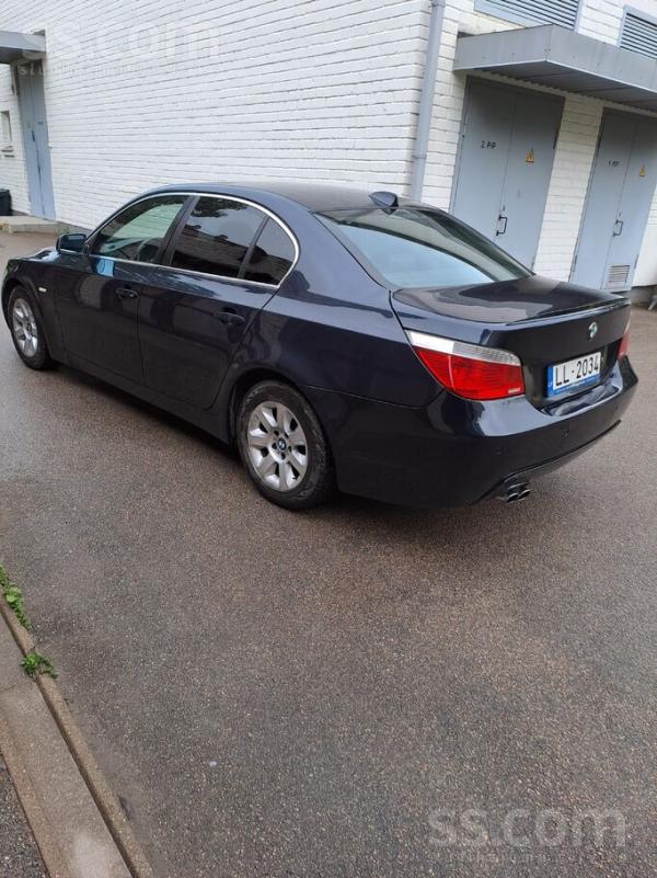 Blue BMW 520 2005 in Riga, with an engine capacity of 2.20 L and mileage of 248 thousand km for 9900 €, photo 5 on AUTOMOTO.COM.LV