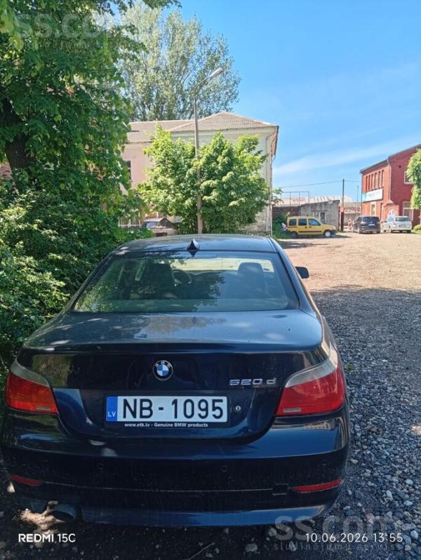 Blue BMW 520 2006 in Liepaja, with an engine capacity of 2.00 L and mileage of 373 thousand km for 2000 €, photo 2 on AUTOMOTO.COM.LV