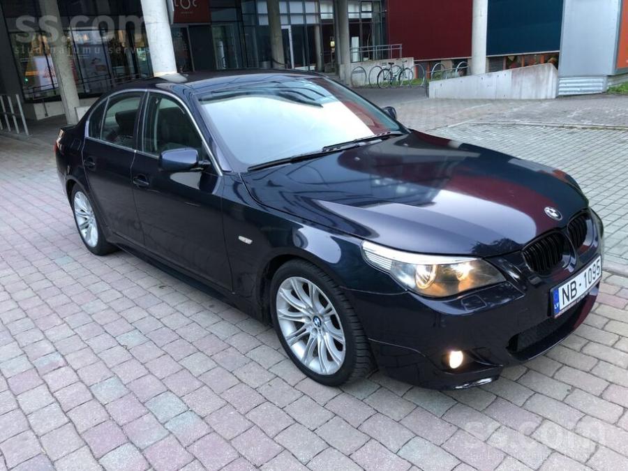 Blue BMW 520 2006 in Liepaja, with an engine capacity of 2.00 L and mileage of 373 thousand km for 3500 €, photo 1 on AUTOMOTO.COM.LV