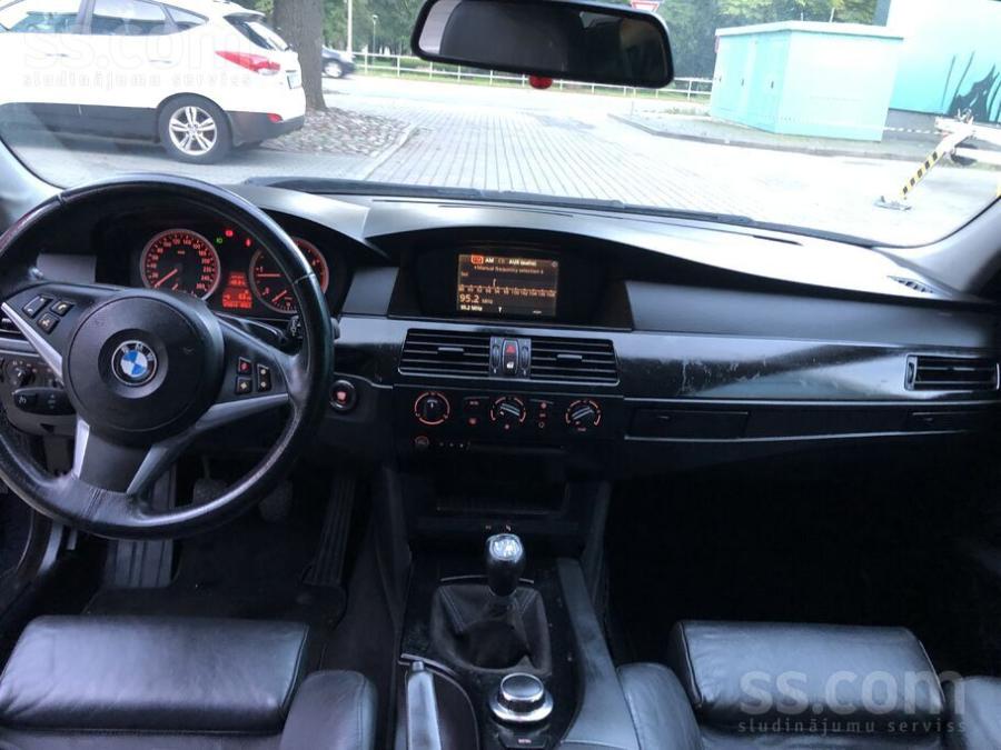 Blue BMW 520 2006 in Liepaja, with an engine capacity of 2.00 L and mileage of 373 thousand km for 3500 €, photo 11 on AUTOMOTO.COM.LV