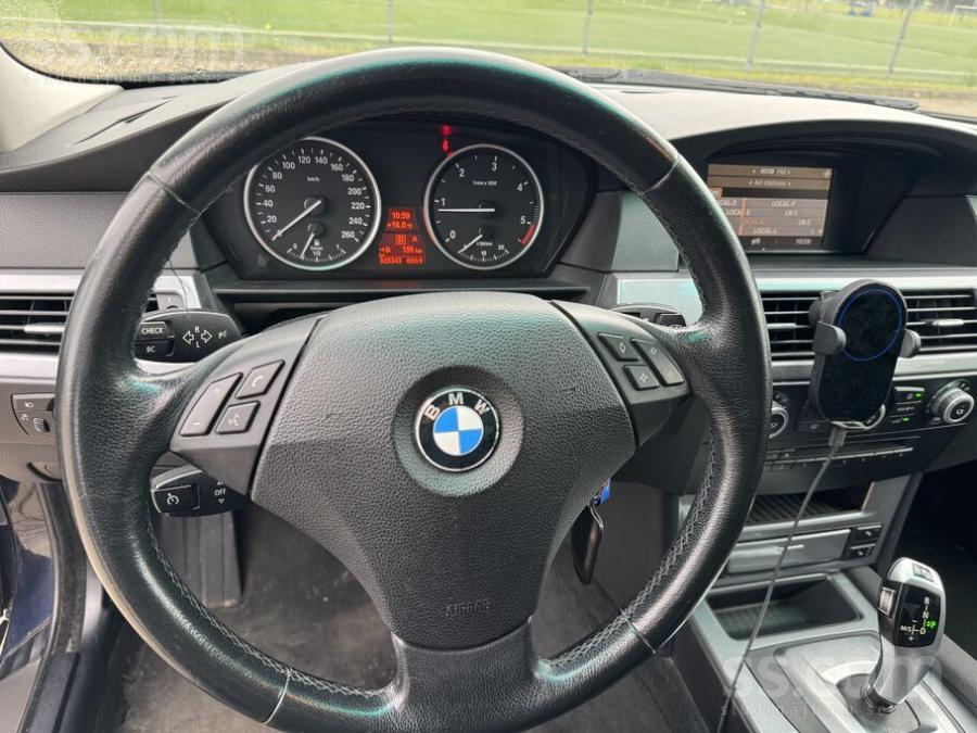 Zils BMW 520 2007 Valmiera, ar dzinēja tilpumu 2.00 L un nobraukumu 325 tūkst. km par 3950 €, foto 7 vietnē AUTOMOTO.COM.LV