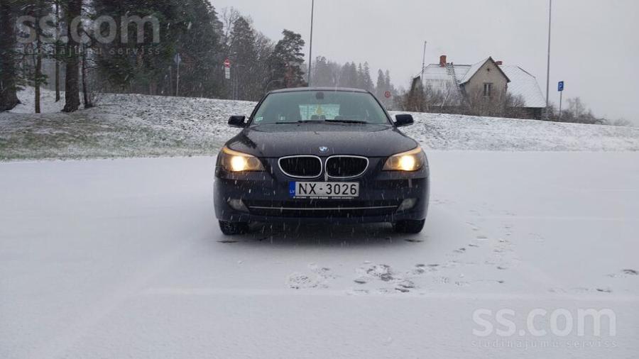 Blue BMW 520 2008 in Aluksne, with an engine capacity of 2.00 L and mileage of 0 thousand km for 3400 €, photo 3 on AUTOMOTO.COM.LV