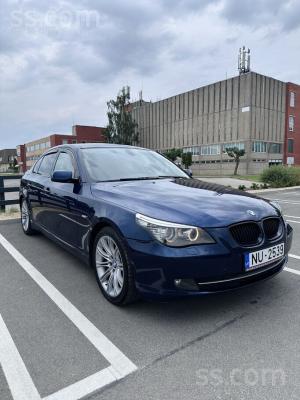 Blue BMW 520 2008 in Bauska, with an engine capacity of 2.00 L and mileage of 348 thousand km for 4500 €, photo  on AUTOMOTO.COM.LV