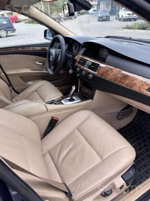Blue BMW 520 2008 in Bauska, with an engine capacity of 2.00 L and mileage of 348 thousand km for 4500 €, photo 9 on AUTOMOTO.COM.LV