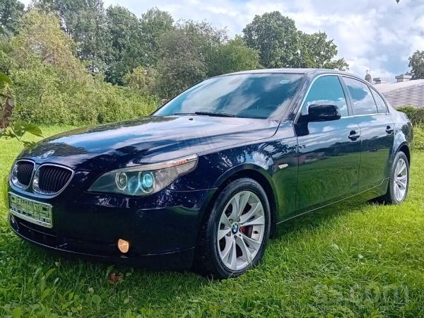 Blue BMW 520 2008 in Riga, with an engine capacity of 2.00 L and mileage of 360 thousand km for 3131 €, photo 1 on AUTOMOTO.COM.LV