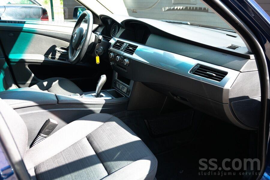 Zils BMW 520 2008 Rīga, ar dzinēja tilpumu 2.00 L un nobraukumu 245 tūkst. km par 5890 €, foto 6 vietnē AUTOMOTO.COM.LV