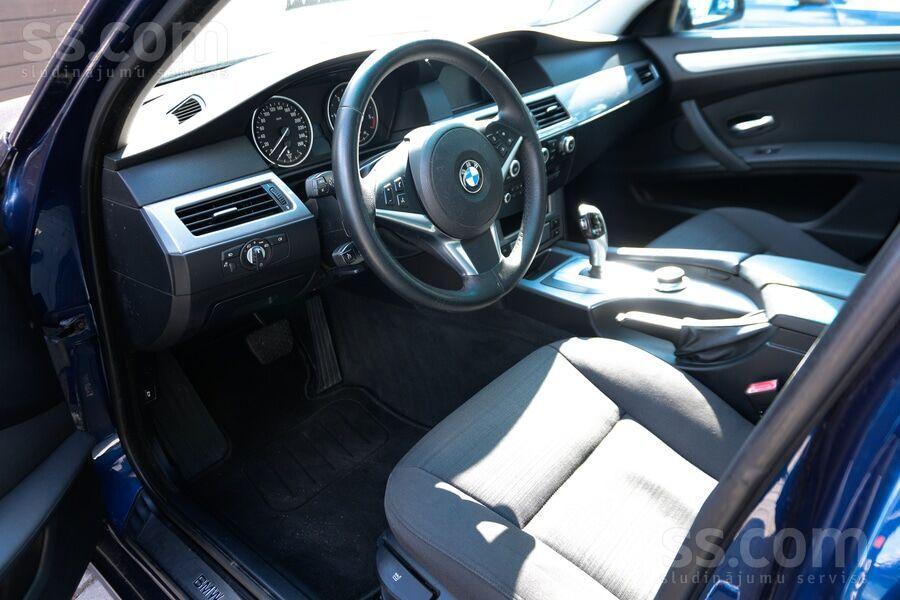 Zils BMW 520 2008 Rīga, ar dzinēja tilpumu 2.00 L un nobraukumu 245 tūkst. km par 5890 €, foto 12 vietnē AUTOMOTO.COM.LV