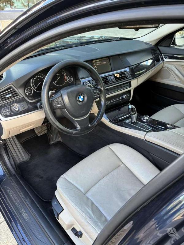 Blue BMW 520 2011 in Vilnius, with an engine capacity of 2.00 L and mileage of 326 thousand km for 8500 €, photo 6 on AUTOMOTO.COM.LV