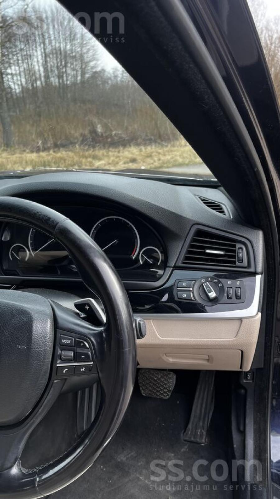Blue BMW 520 2012 in Riga, with an engine capacity of 2.00 L and mileage of 280 thousand km for 4000 €, photo 12 on AUTOMOTO.COM.LV
