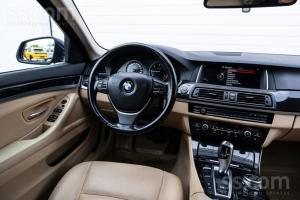 Blue BMW 520 2015 in Riga, with an engine capacity of 2.00 L and mileage of 153 thousand km for 14450 €, photo 10 on AUTOMOTO.COM.LV