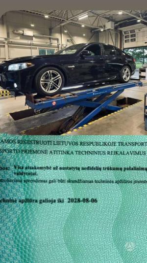 Blue BMW 520 2015 in Kaunas, with an engine capacity of 2.00 L and mileage of 240 thousand km for 14900 €, photo 36 on AUTOMOTO.COM.LV