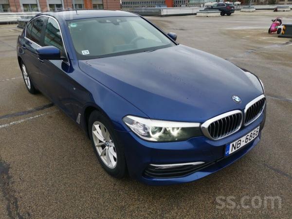 Blue BMW 520 2017 in Riga, with an engine capacity of 2.00 L and mileage of 180 thousand km for 19500 €, photo 2 on AUTOMOTO.COM.LV