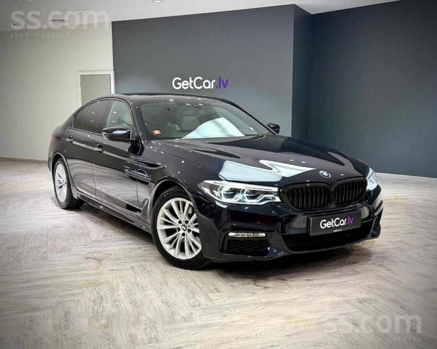 Blue BMW 520 2017 in Riga, with an engine capacity of 2.00 L and mileage of 125 thousand km for 20800 €, photo 1 on AUTOMOTO.COM.LV