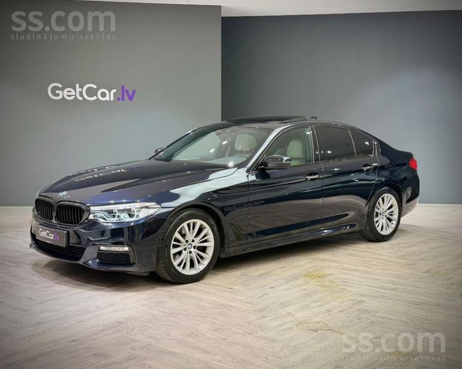 Blue BMW 520 2017 in Riga, with an engine capacity of 2.00 L and mileage of 125 thousand km for 20800 €, photo 3 on AUTOMOTO.COM.LV