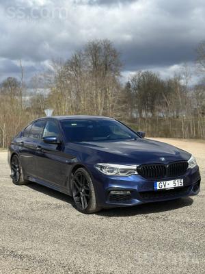 Blue BMW 520 2017 in Bauska, with an engine capacity of 2.00 L and mileage of 209 thousand km for 20500 €, photo 3 on AUTOMOTO.COM.LV