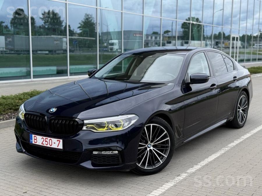 Blue BMW 520 2017 in Rezekne, with an engine capacity of 2.00 L and mileage of 181 thousand km for 22590 €, photo 5 on AUTOMOTO.COM.LV