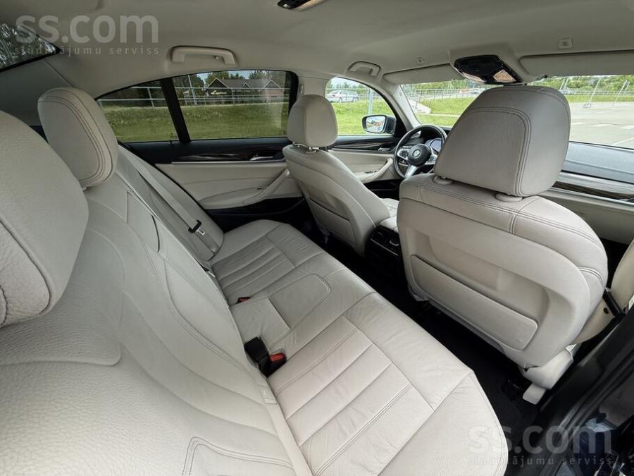Blue BMW 520 2017 in Rezekne, with an engine capacity of 2.00 L and mileage of 181 thousand km for 22590 €, photo 16 on AUTOMOTO.COM.LV