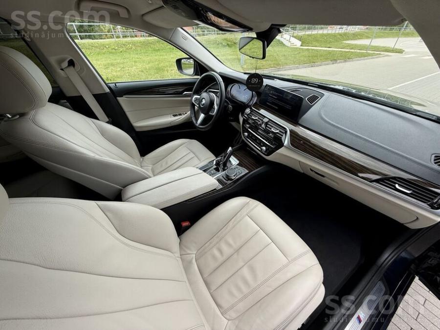 Blue BMW 520 2017 in Rezekne, with an engine capacity of 2.00 L and mileage of 181 thousand km for 22590 €, photo 19 on AUTOMOTO.COM.LV