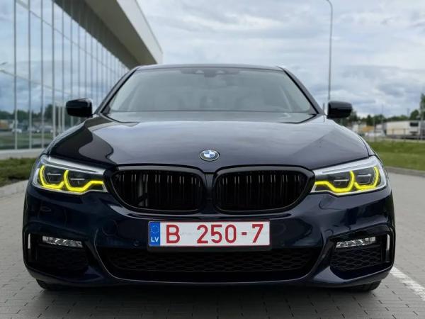 Blue BMW 520 2017 in Rezekne, with an engine capacity of 2.00 L and mileage of 181 thousand km for 22590 €, photo 1 on AUTOMOTO.COM.LV