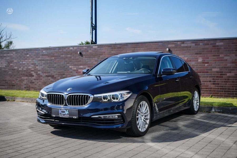 Blue BMW 520 2017 in Marijampole, with an engine capacity of 2.00 L and mileage of 104 thousand km for 16950 €, photo 6 on AUTOMOTO.COM.LV