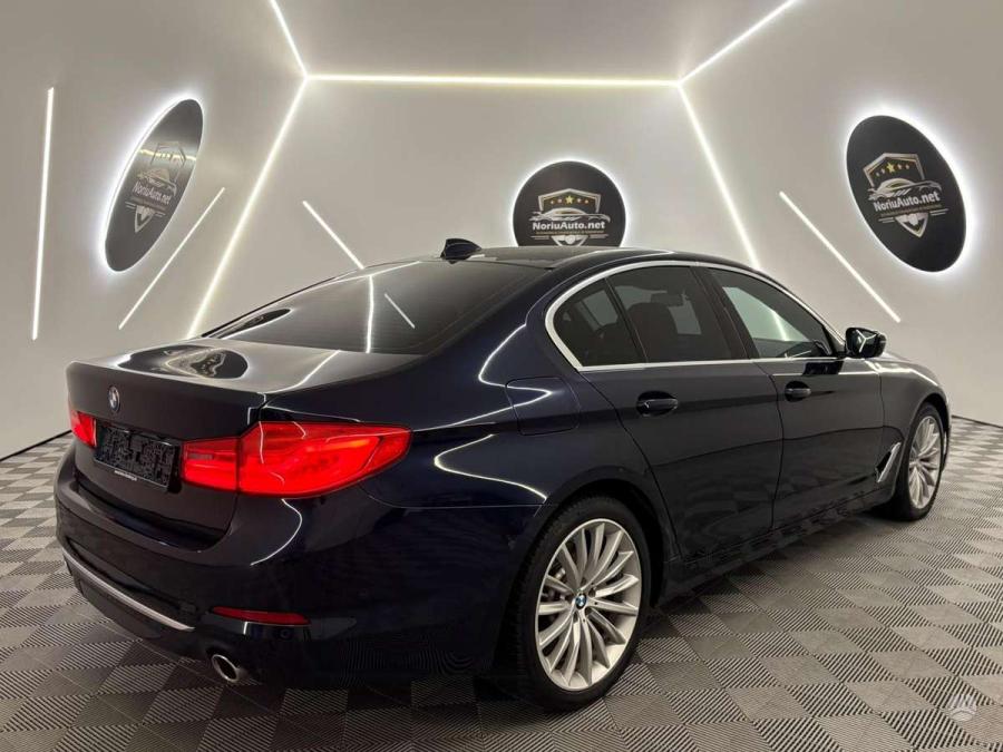 Blue BMW 520 2019 in Marijampole, with an engine capacity of 2.00 L and mileage of 321 thousand km for 17650 €, photo 12 on AUTOMOTO.COM.LV