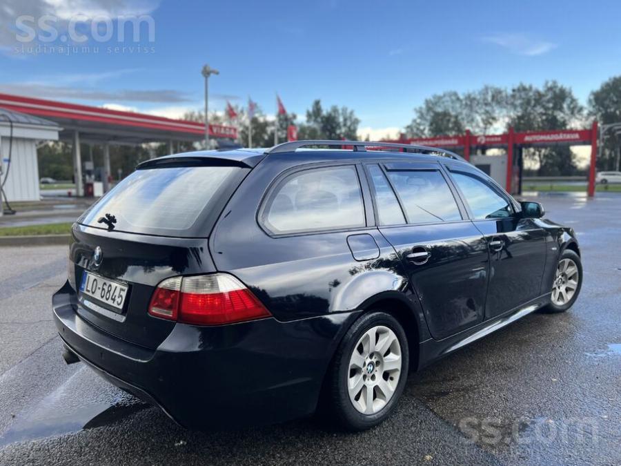 Blue BMW 520 2006 in Riga, with an engine capacity of 2.00 L and mileage of 0 thousand km for 3150 €, photo 5 on AUTOMOTO.COM.LV
