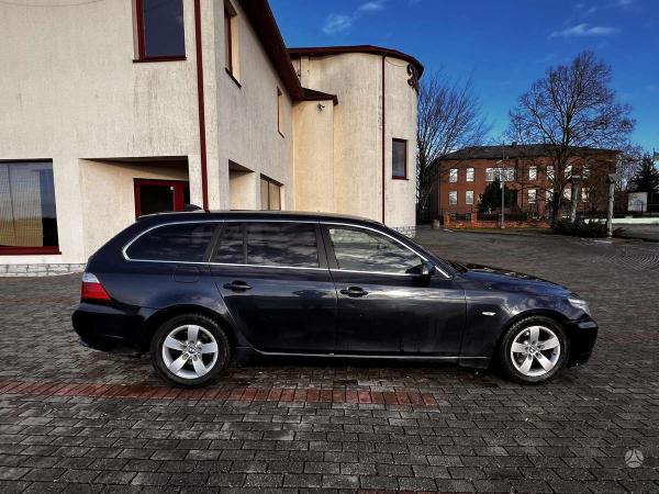Blue BMW 520 2007 in Kursenai, with an engine capacity of 2.00 L and mileage of 380 thousand km for 3300 €, photo 6 on AUTOMOTO.COM.LV