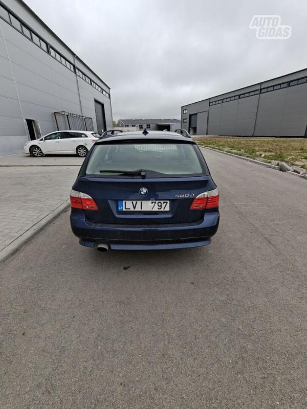 Blue BMW 520 2008 in Klaipeda, with an engine capacity of 2.00 L and mileage of 364 thousand km for 3500 €, photo 5 on AUTOMOTO.COM.LV