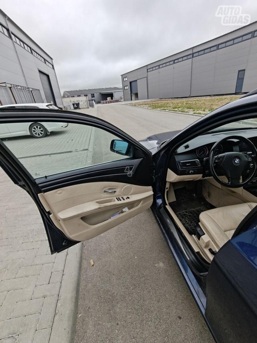 Blue BMW 520 2008 in Klaipeda, with an engine capacity of 2.00 L and mileage of 364 thousand km for 3500 €, photo 9 on AUTOMOTO.COM.LV