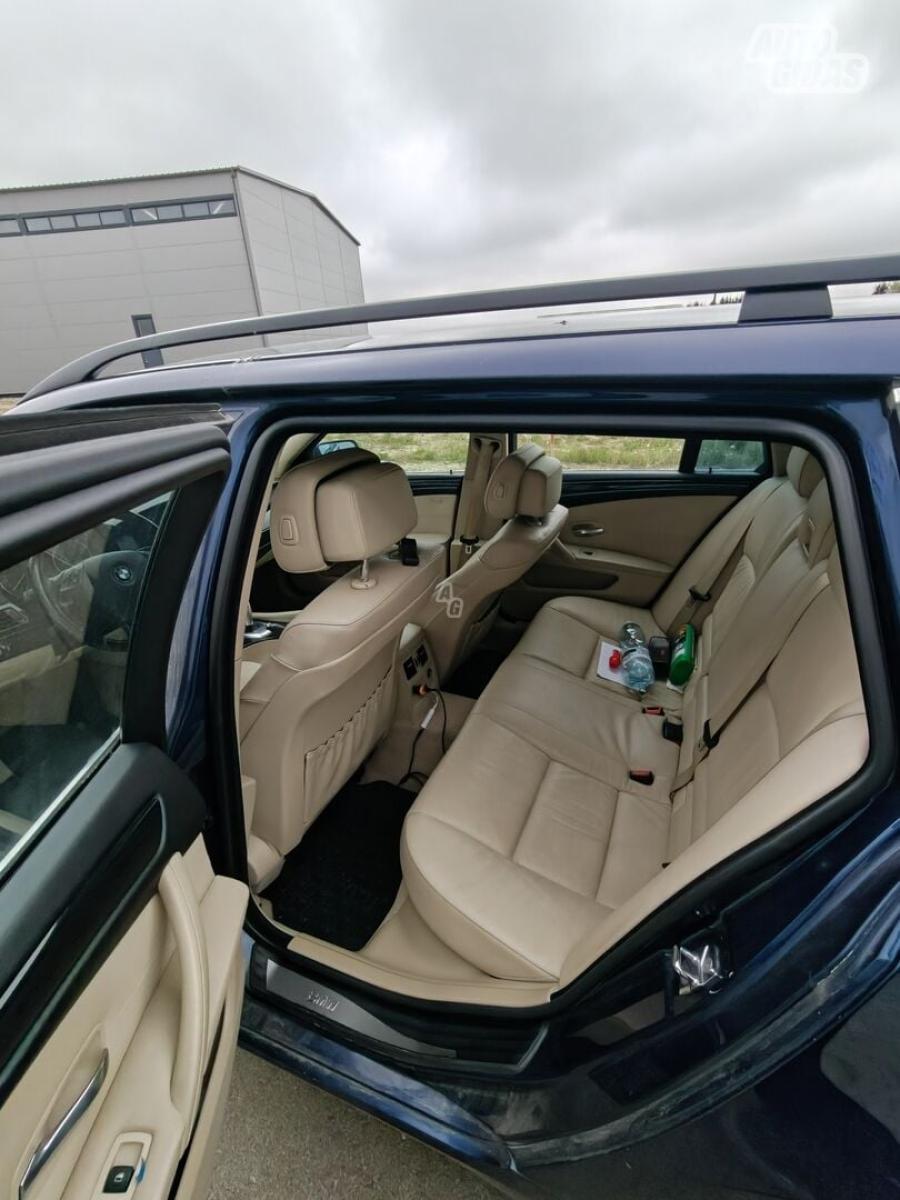 Blue BMW 520 2008 in Klaipeda, with an engine capacity of 2.00 L and mileage of 364 thousand km for 3500 €, photo 10 on AUTOMOTO.COM.LV