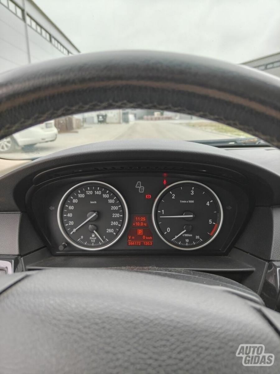 Blue BMW 520 2008 in Klaipeda, with an engine capacity of 2.00 L and mileage of 364 thousand km for 3500 €, photo 12 on AUTOMOTO.COM.LV