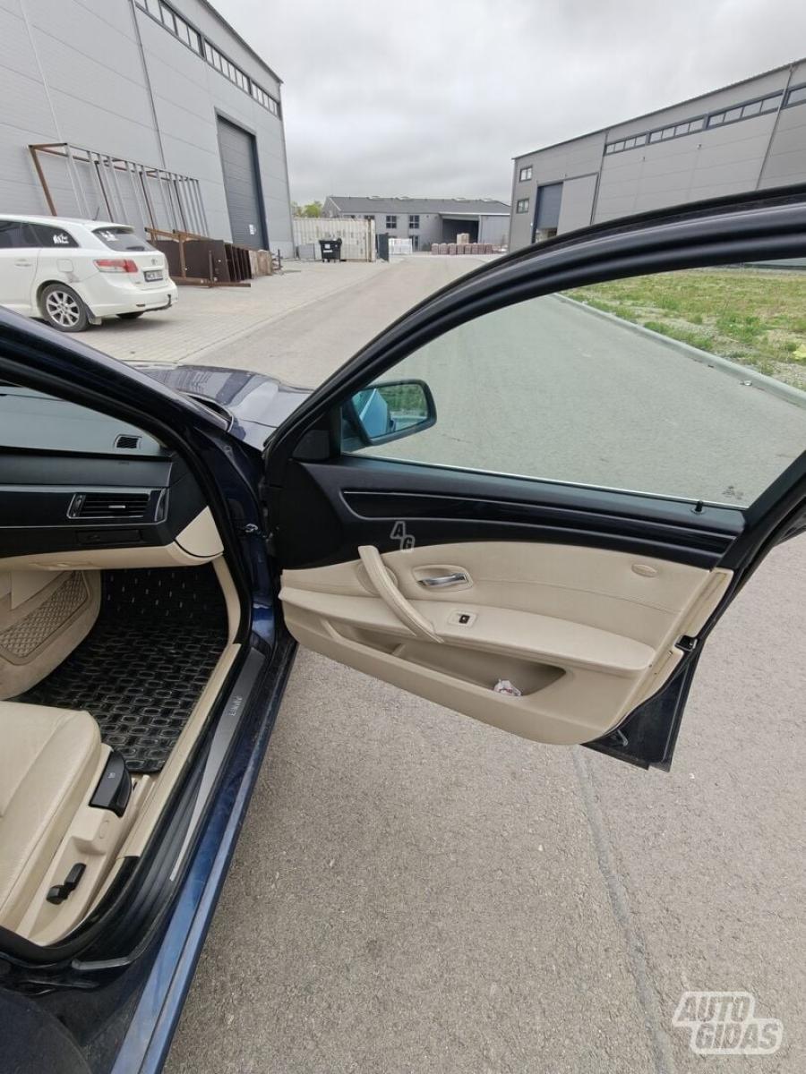 Blue BMW 520 2008 in Klaipeda, with an engine capacity of 2.00 L and mileage of 364 thousand km for 3500 €, photo 16 on AUTOMOTO.COM.LV