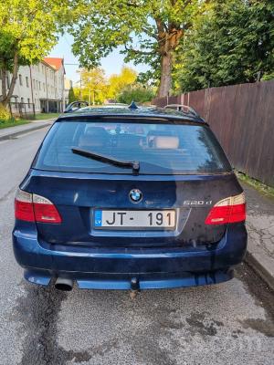 Zils BMW 520 2008 Rīga, ar dzinēja tilpumu 2.00 L un nobraukumu 255 tūkst. km par 3100 €, foto 5 vietnē AUTOMOTO.COM.LV