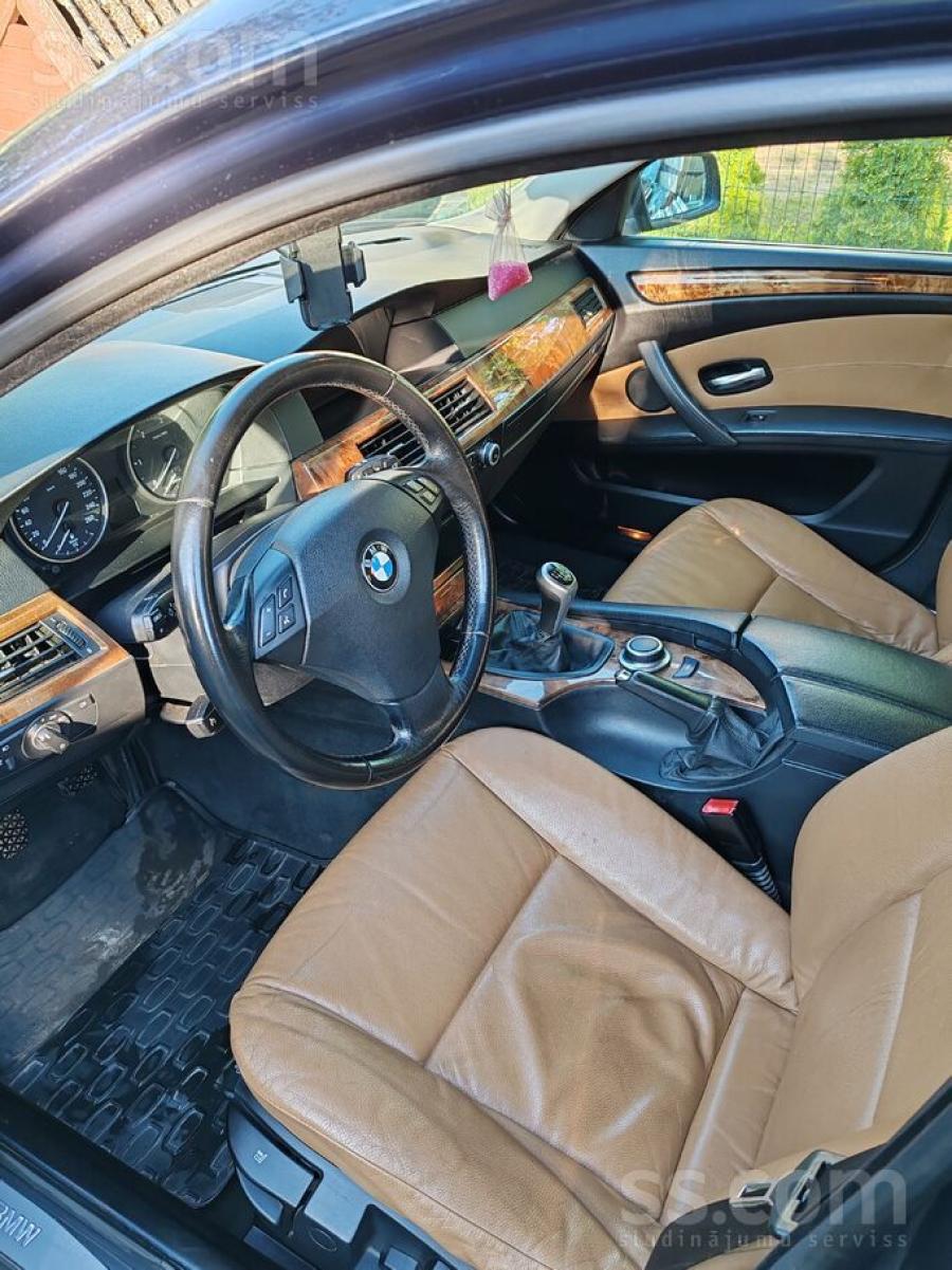 Zils BMW 520 2008 Rīga, ar dzinēja tilpumu 2.00 L un nobraukumu 255 tūkst. km par 3100 €, foto 7 vietnē AUTOMOTO.COM.LV