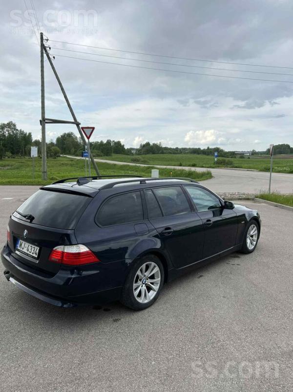 Blue BMW 520 2009 in Rezekne, with an engine capacity of 2.00 L and mileage of 312 thousand km for 4900 €, photo 3 on AUTOMOTO.COM.LV