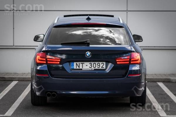 Blue BMW 520 2010 in Riga, with an engine capacity of 2.00 L and mileage of 348 thousand km for 5995 €, photo 5 on AUTOMOTO.COM.LV