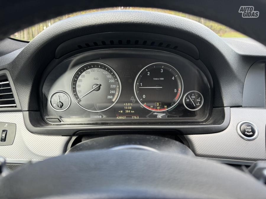 Blue BMW 520 2011 in Kaunas, with an engine capacity of 2.00 L and mileage of 430 thousand km for 9000 €, photo 16 on AUTOMOTO.COM.LV
