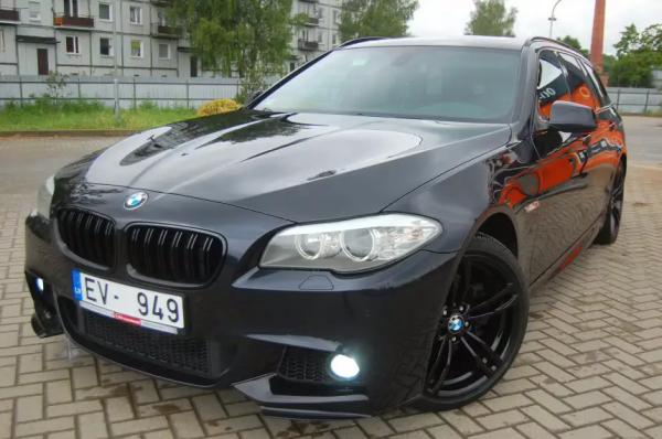 Blue BMW 520 2011 in Jekabpils, with an engine capacity of 2.00 L and mileage of 269 thousand km for 10500 €, photo 1 on AUTOMOTO.COM.LV