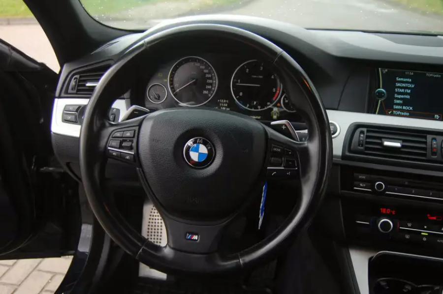 Blue BMW 520 2011 in Jekabpils, with an engine capacity of 2.00 L and mileage of 269 thousand km for 10500 €, photo 19 on AUTOMOTO.COM.LV