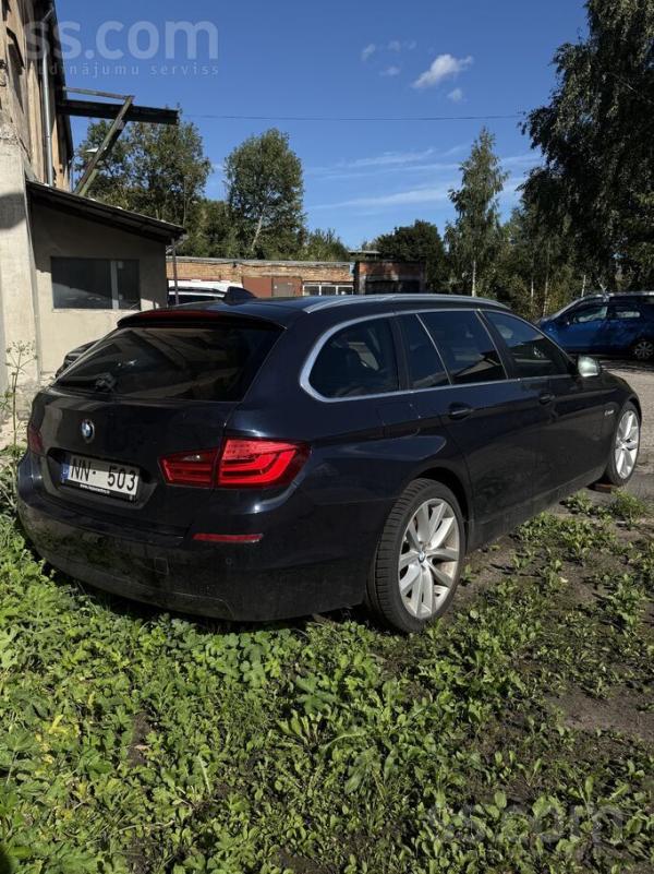 Blue BMW 520 2011 in Riga, with an engine capacity of 2.00 L and mileage of 360 thousand km for 3500 €, photo 3 on AUTOMOTO.COM.LV