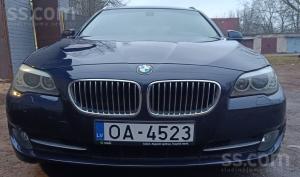 Blue BMW 520 2012 in Riga, with an engine capacity of 2.00 L and mileage of 0 thousand km for 4950 €, photo 1 on AUTOMOTO.COM.LV
