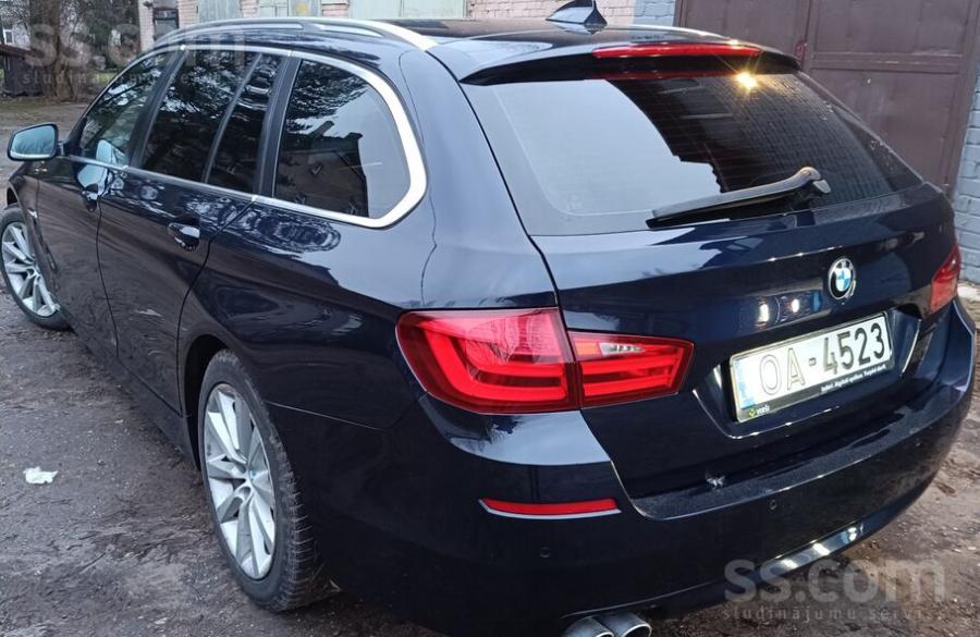 Blue BMW 520 2012 in Riga, with an engine capacity of 2.00 L and mileage of 0 thousand km for 4950 €, photo 4 on AUTOMOTO.COM.LV