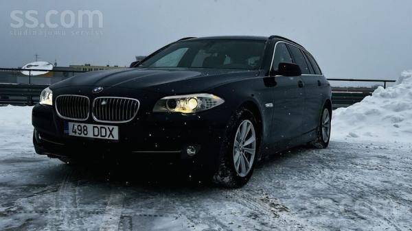 Blue BMW 520 2012 in Tallinn, with an engine capacity of 2.00 L and mileage of 253 thousand km for 10111 €, photo 4 on AUTOMOTO.COM.LV