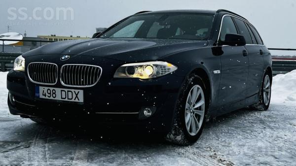 Blue BMW 520 2012 in Tallinn, with an engine capacity of 2.00 L and mileage of 253 thousand km for 10111 €, photo 5 on AUTOMOTO.COM.LV