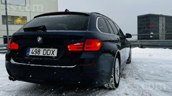 Blue BMW 520 2012 in Tallinn, with an engine capacity of 2.00 L and mileage of 253 thousand km for 10111 €, photo 7 on AUTOMOTO.COM.LV