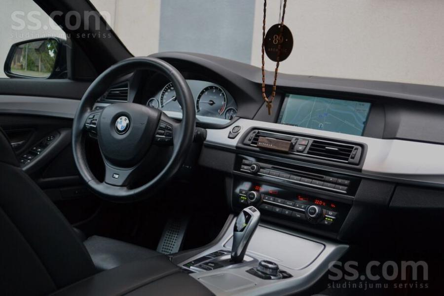 Blue BMW 520 2012 in Jelgava, with an engine capacity of 2.00 L and mileage of 0 thousand km for 11290 €, photo 11 on AUTOMOTO.COM.LV
