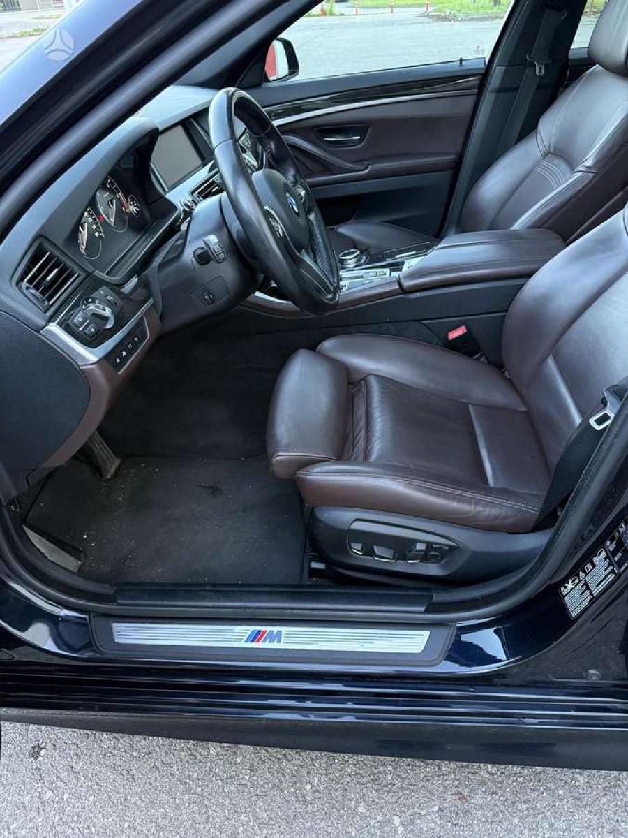Blue BMW 520 2013 in Kaunas, with an engine capacity of 2.00 L and mileage of 272 thousand km for 9850 €, photo 8 on AUTOMOTO.COM.LV