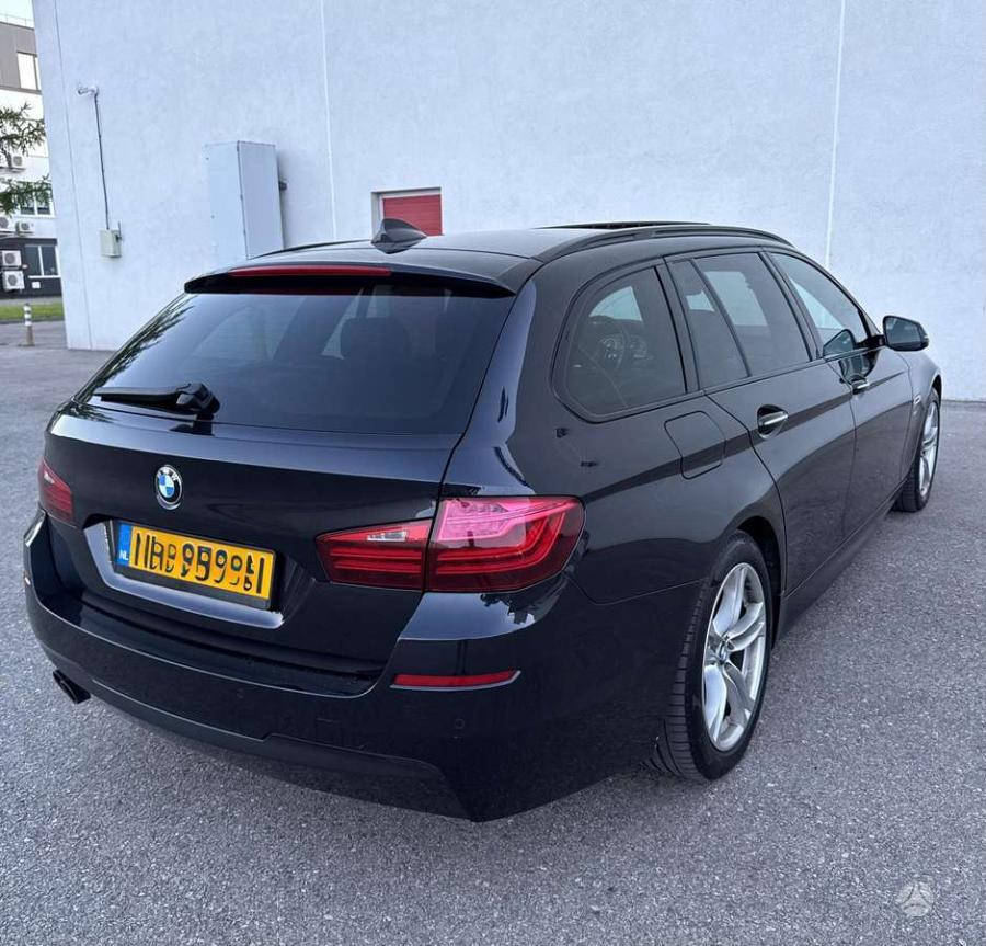 Blue BMW 520 2013 in Kaunas, with an engine capacity of 2.00 L and mileage of 272 thousand km for 9850 €, photo 18 on AUTOMOTO.COM.LV