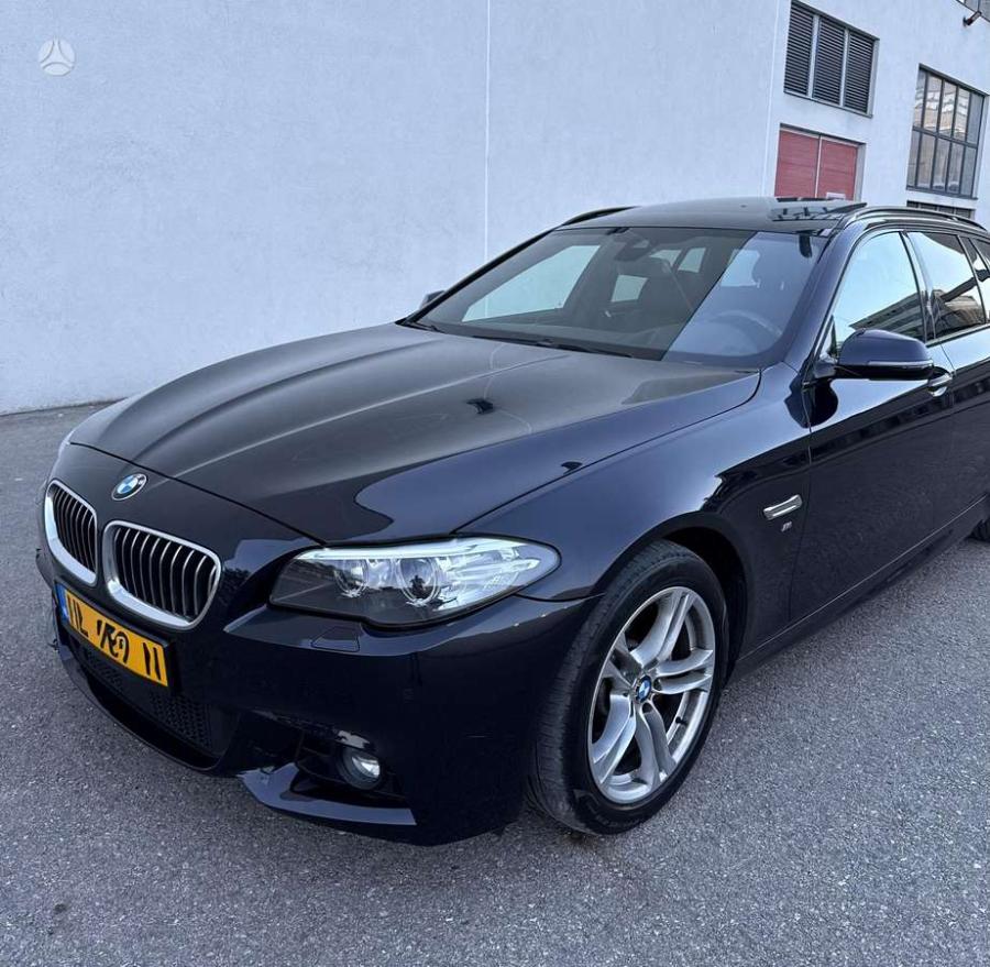 Blue BMW 520 2013 in Kaunas, with an engine capacity of 2.00 L and mileage of 272 thousand km for 9850 €, photo 20 on AUTOMOTO.COM.LV